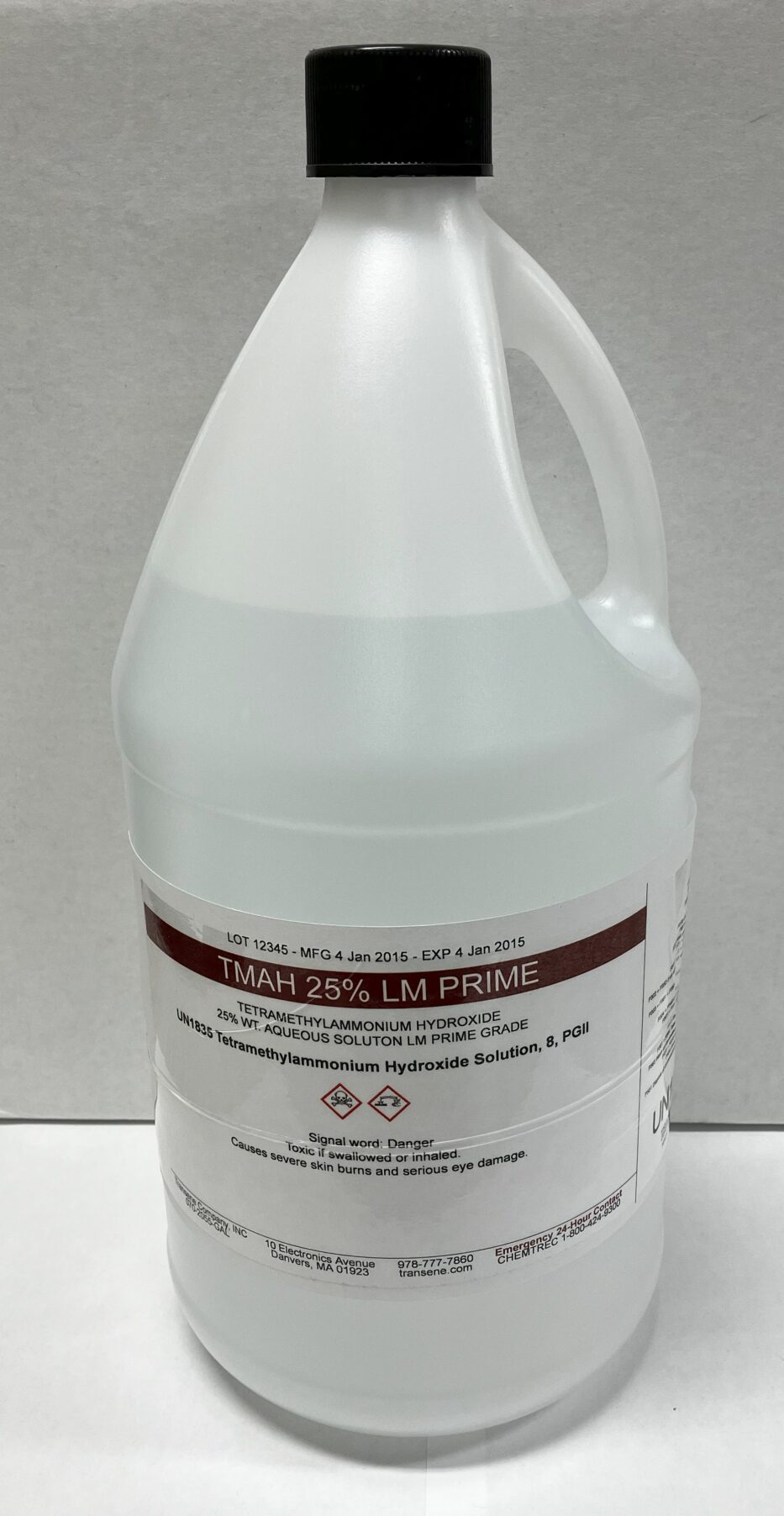 Tetramethylammonium hydroxide (TMAH) solutions | Transene